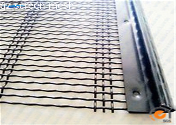 double crimped screen cloth as screening media for crusher and screener for aggregate quarry mining gravel stone supplier
