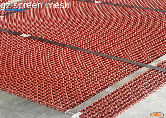 red color woven wire screen with size of 2000x3000mm for Saudi Arabia high quality 65 Mn lower price supplier