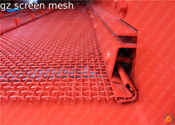 red color woven wire screen with size of 2000x3000mm for Saudi Arabia high quality 65 Mn lower price supplier