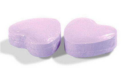 Skin Moistening  Scented Heart Shape Bath Fizzer Herbal Sea Salt