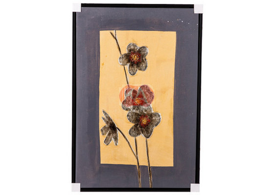Customized Restaurant Decor Beautiful flower oil painting acrylic frame
