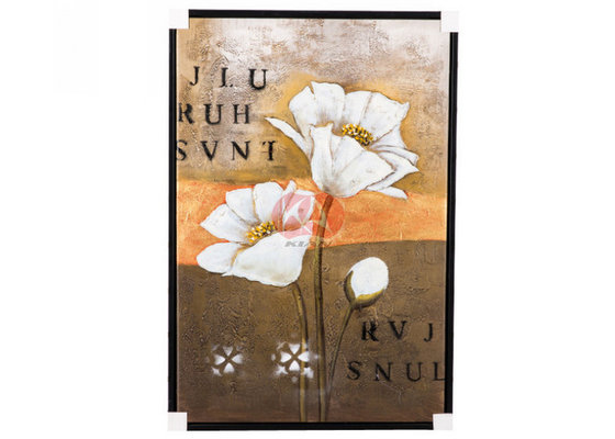 Handmade Abstract Flower Oil Painting For Bed Room Wall Decoration