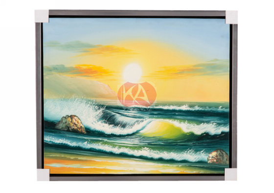 Maritime abstract art seascape sailboat oil painting Art for Living Room