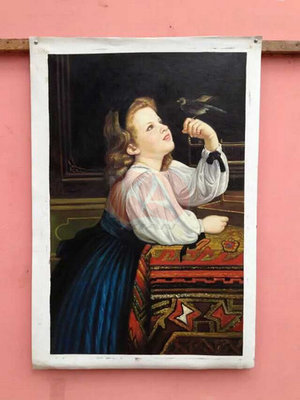 Handmade Museum Quality Portrait Oil Painting Fashion Beauty Fir Or Pine Stretcher