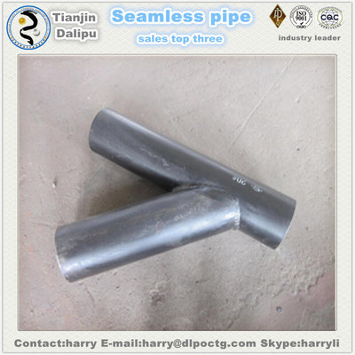 T316L Stainless Steel Long Tee Butt Weld Connection Type Sanitary Tube Fittings tee