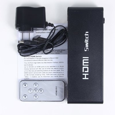 5 Input 1 Output HDMI Switch Box With Auto Signal Enhancement Feature