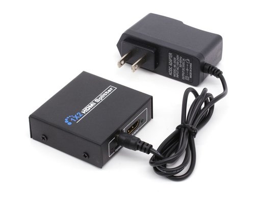 5V 1A 1x2 HDMI Distribution Amplifier Booster Video Splitter 4K UHD Scaler w/EDID