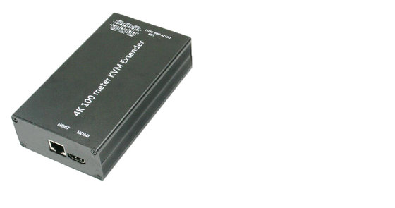 Black Hdmi Wireless Extender , HDBaseT Powered Hdmi Extender Supports Stereo Audio