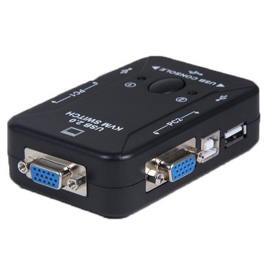 Metal Housing USB KVM Switch With Hot Plug ,  High Temperature Thermoplastic