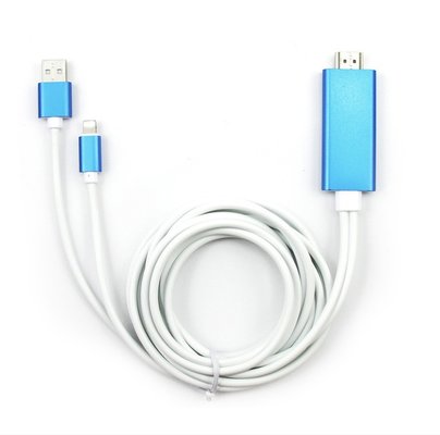 IPhone 5 5S 6 6S Plus 1080P HDTV Adapter USB Cable 8 Pin Male To Female Cable