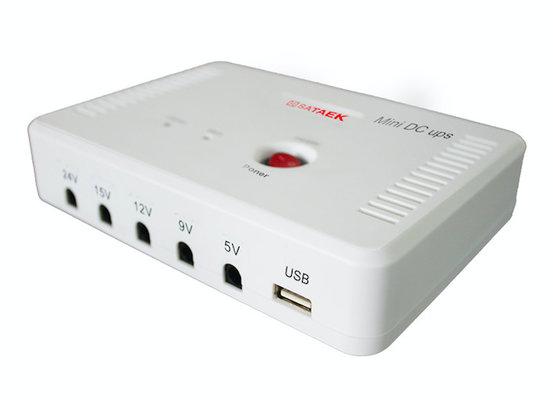 12V DC 24W Portable Ups Power Supply , Uninterruptible Power Supply Battery Backup For CCTV Router