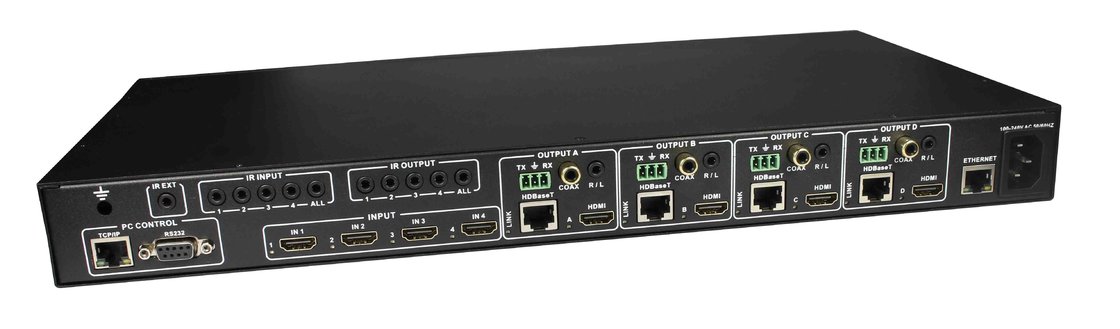 HDMI UHD 4K2K HDBaseT Matrix Switcher 8x8 with AUX ARC Audio RS232 IR EDID