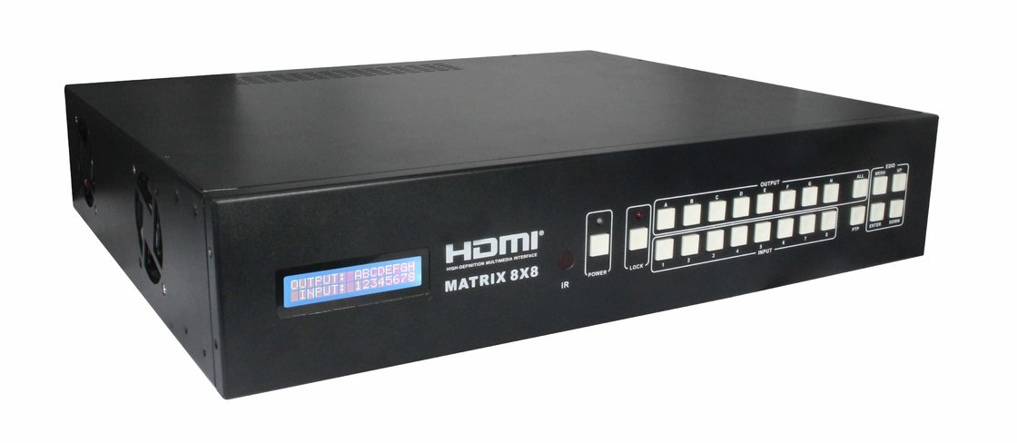 HDCP 2.2 Compliant Hdmi 4x4 Matrix Switch TCP / IP Control , 1 Year Warranty