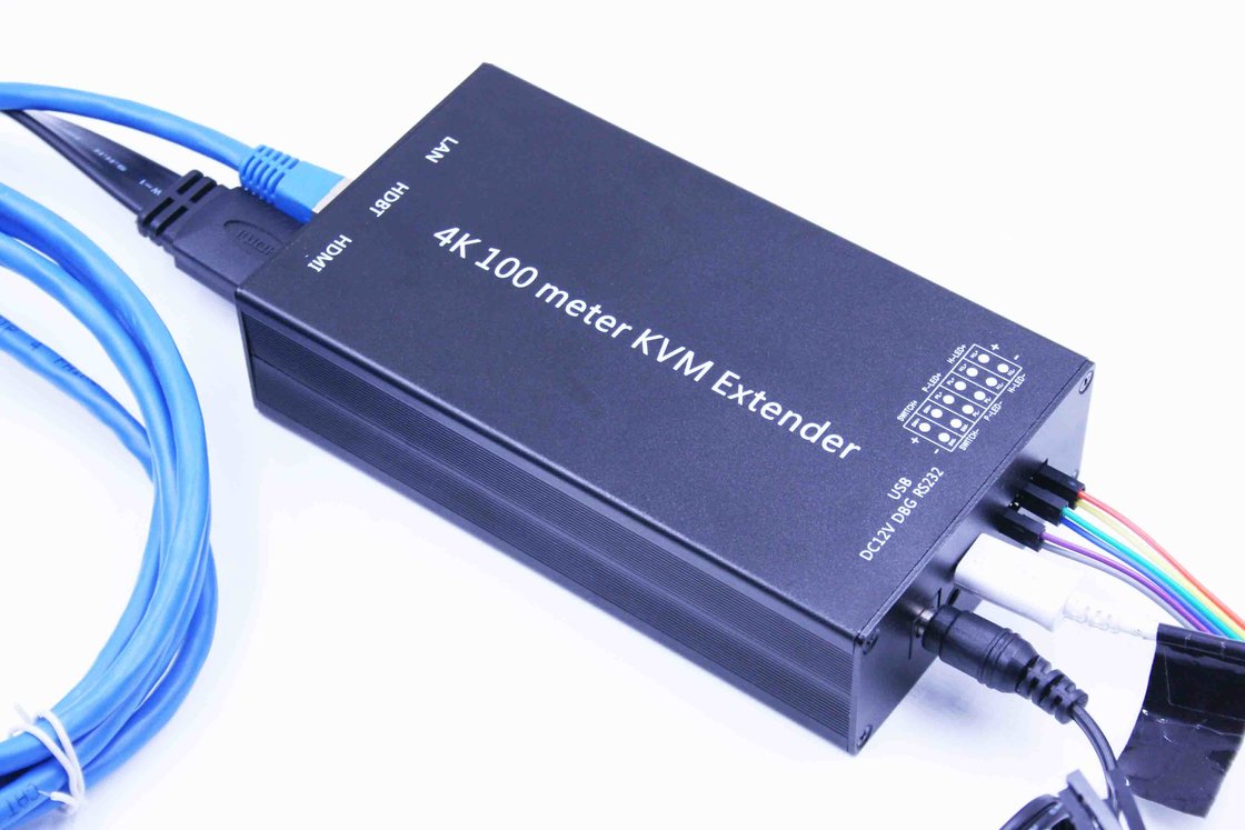 Hd Base T HDMI KVM Extender Transmitter Receiver Via Single Cat5 / 6  Cable