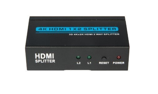 1x2 1 Port HDMI Signal Splitter Certified With Smart EDID Control , HDMI2.0