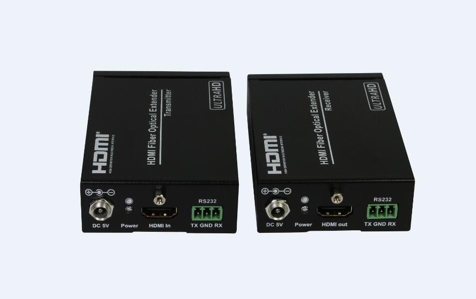 Tx / Rx ethernet cable extender 4LC Fiber Optic Full HD Extender Kit 100 X 65 X 25.6