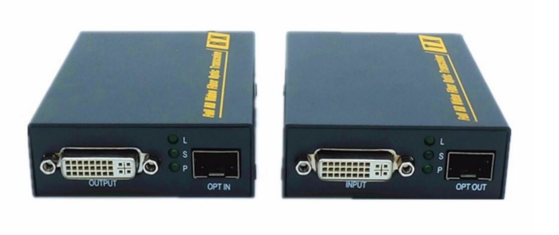 Strong Anti - Interference DVI Fiber Extender Plug And Play / Dvi Hdmi Converter Clear And Stable