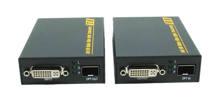 DVI 1.0 Version DVI Fiber Extender Support Copy EDID , Easy To Install