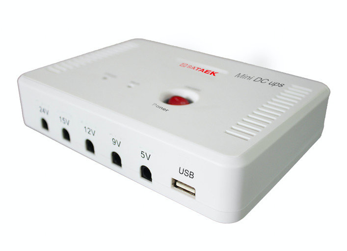 12V DC 24W Portable Ups Power Supply , Uninterruptible Power Supply Battery Backup For CCTV Router