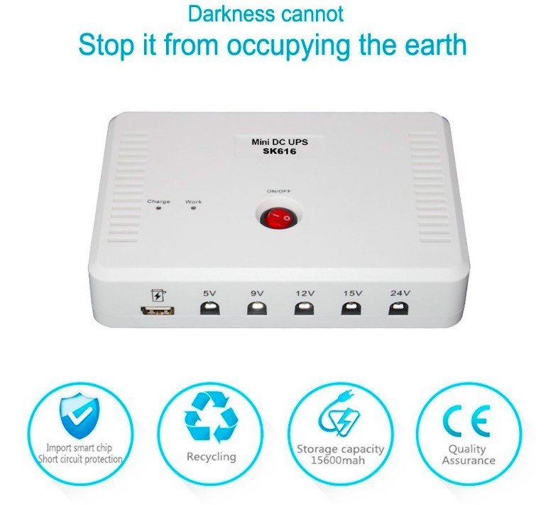High Capacity 5v 9v 12v Uninterrupted Power Supply With Battery Backup For Dvr And Camera