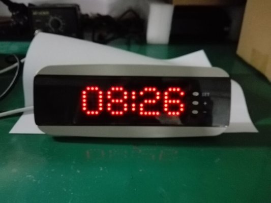Matrix Bus Digital Clock Show Time, Temperature and Weclome