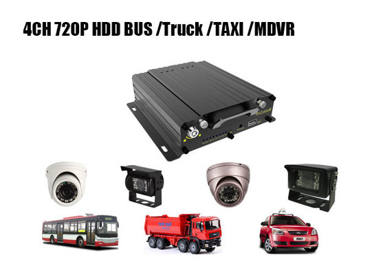 GPS HDD Mobile DVR 720P With Hard Disk Storage Realtime Playback