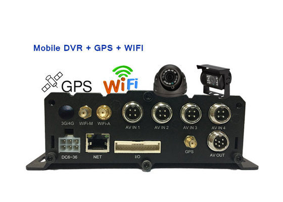 3G WIFI Vehicle Security Camera Car Mobile DVR With GPS Tracking / CMS Center Monitoring