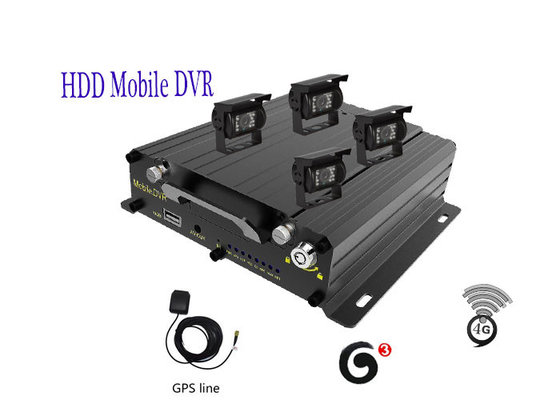 4G Mobile DVR Fpr Taxi , High Resolution Mobile Video Recorder Vehicle DVR With WIFI