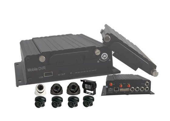 8 Channel 3G Mobile 1080P DVR RS485 / RS232 for Law Enforement Vehicles