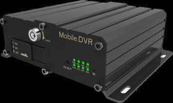 Network HD Mobile DVR With 4G GPS 4 Channel Black MDVR Center monitoring