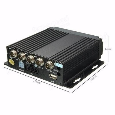 H.264 AHD Mobile Dvr With Gps Tracking , 256GB Storage 720P/960P Resolution