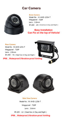 HD 720P Car DVR GPS WIFI With Night Vision Surveillance Alarm For cash security armor van