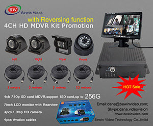 Record Samll Car Mobile DVR With GPS , CCTV DVR System With Realtime Video