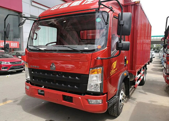 caminhão diesel da caixa de 4x2 115 HP, direção de Van Caixa Caminhão LHD da carga baixa de rodas de 3800mm