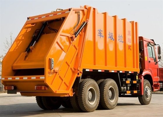 caminhões da recolha de lixo 16m3 com tipo de movimentação dobro da bomba de aleta 6x4
