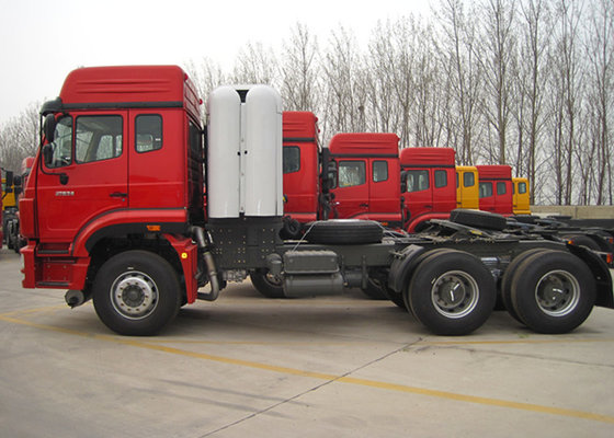 Semi motor pesado de 50 toneladas do caminhão, caminhões da cabeça do trator do eixo 6X4 de CNG 371HP 3