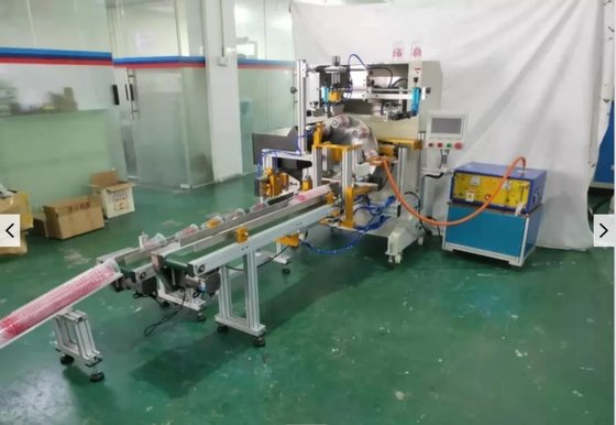 Automatic loading plastic cup screen printing machine with auto unloading