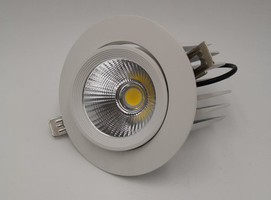 18w 105 × 55mm Hospitals Gimbal LED Downlight Warm White 1550lm Direction Adjustable