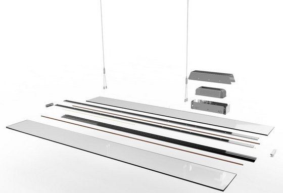 300 X 1200 X 48mm Hanging Slim Square Led Panel Light 40w Dimmable For Drop Ceiling