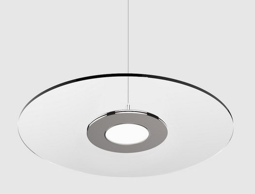 Thin 600mm High Lumen Led Lights 30w , Office Flat Round Led Lights Frameless Pendant