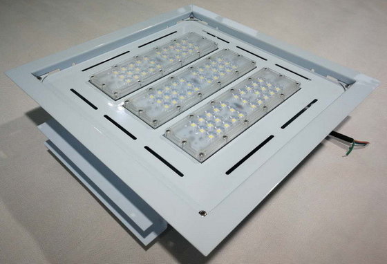SMD LED Gas Station Light 420 × 420mm , Meanwell ELG 150 Watt Recessed Led Canopy Light
