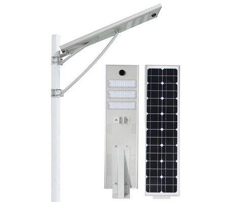 50w Solar Outdoor LED Street Light Fixture 5500lm Installation 7 Meters
