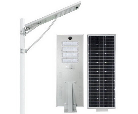 90w LED Outdoor Solar Street Light , Battery 12.6v / 60AH Integrated Solar Street Light