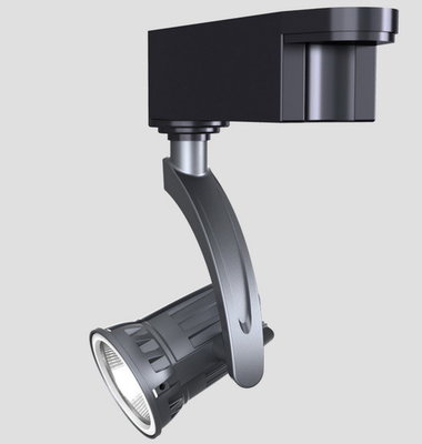 9w 750lm Led Ceiling Track Lights  , Black 40 Degree Adjustable Direction Track Lighting