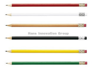 China HB wooden pencil with eraser and colarful wooden pencil PEN2001 supplier