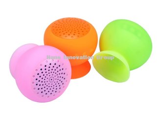 China Silicon Mushroom Portable Mini Speaker, Bathroom Portable Bluetooth Speaker supplier