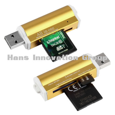 Multifunction USB 2.0 All In One USB Smart Card Reader supplier