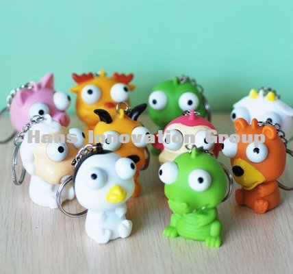 Novelty Animal Vent Extrusion Keychain Toy, Anti Stress Toy supplier