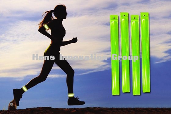Low Cost Sports Reflective Slap Bracelets supplier