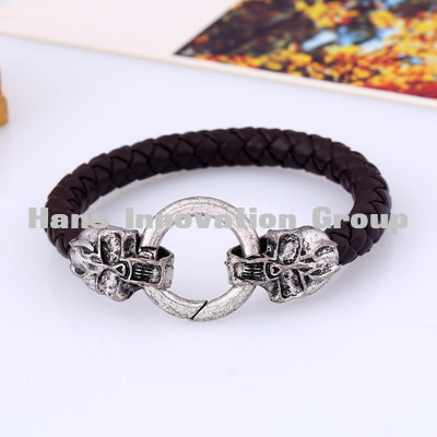Best selling top grade personalized braided pu bracelets manufacturer supplier